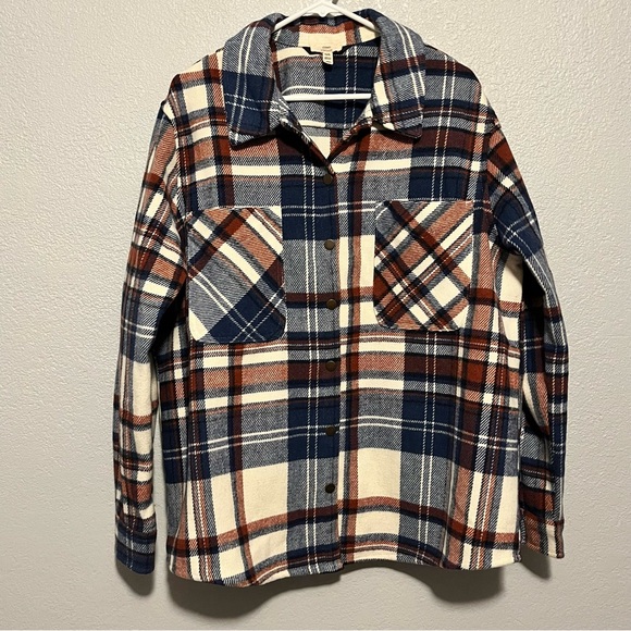 Como Vintage | Jackets & Coats | Como Vintage Brown Blue Cream Thick ...